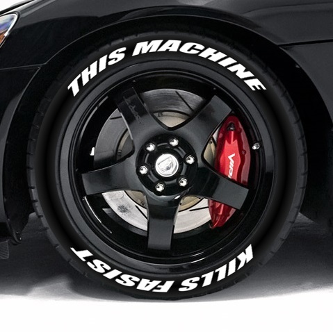 Racing Tire Letters - Letter Kit for your ride